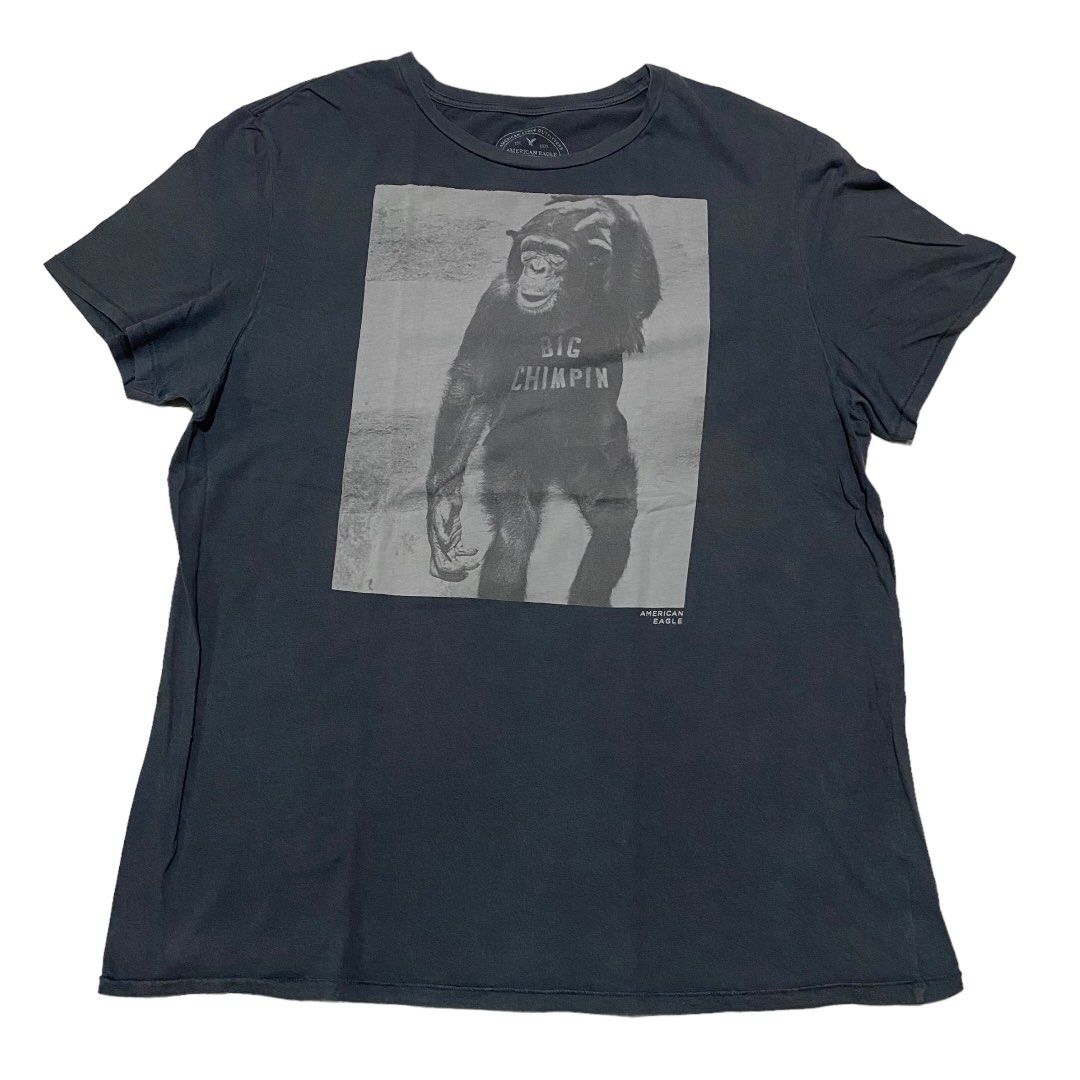 American eagle big chimpin simpanse tee, Fesyen Pria, Pakaian , Atasan ...