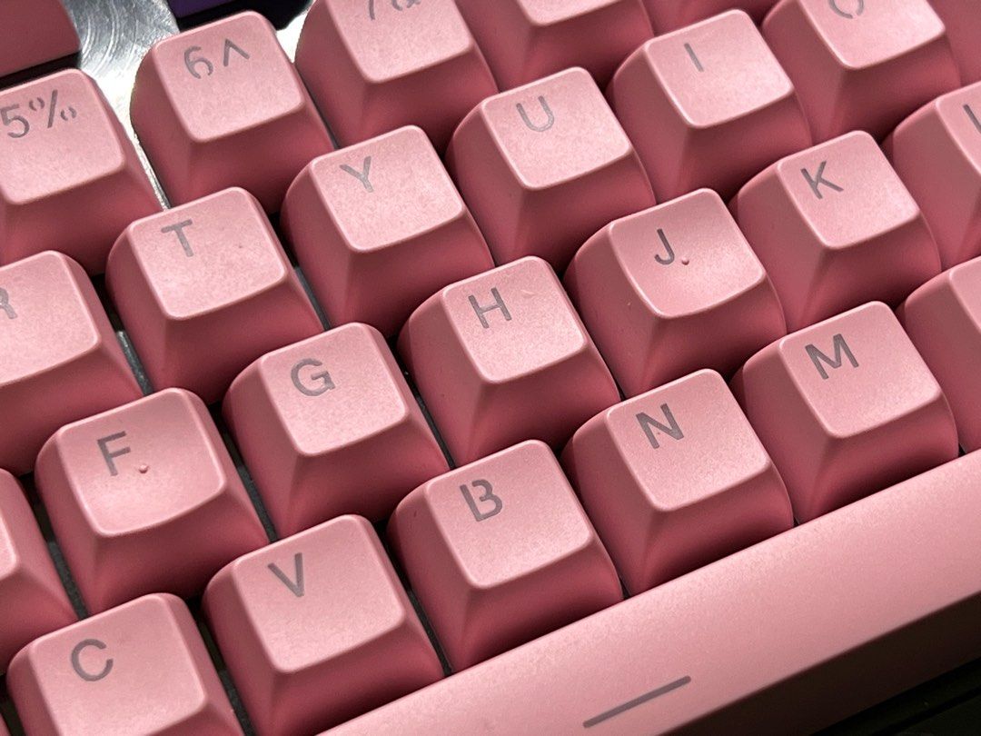 Pink purple mechanical keyboard keycap set, Computers & Tech, Parts ...