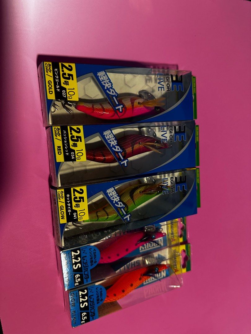 Assorted Yamashita Squid Jigs, Sports Equipment, Fishing on Carousell
