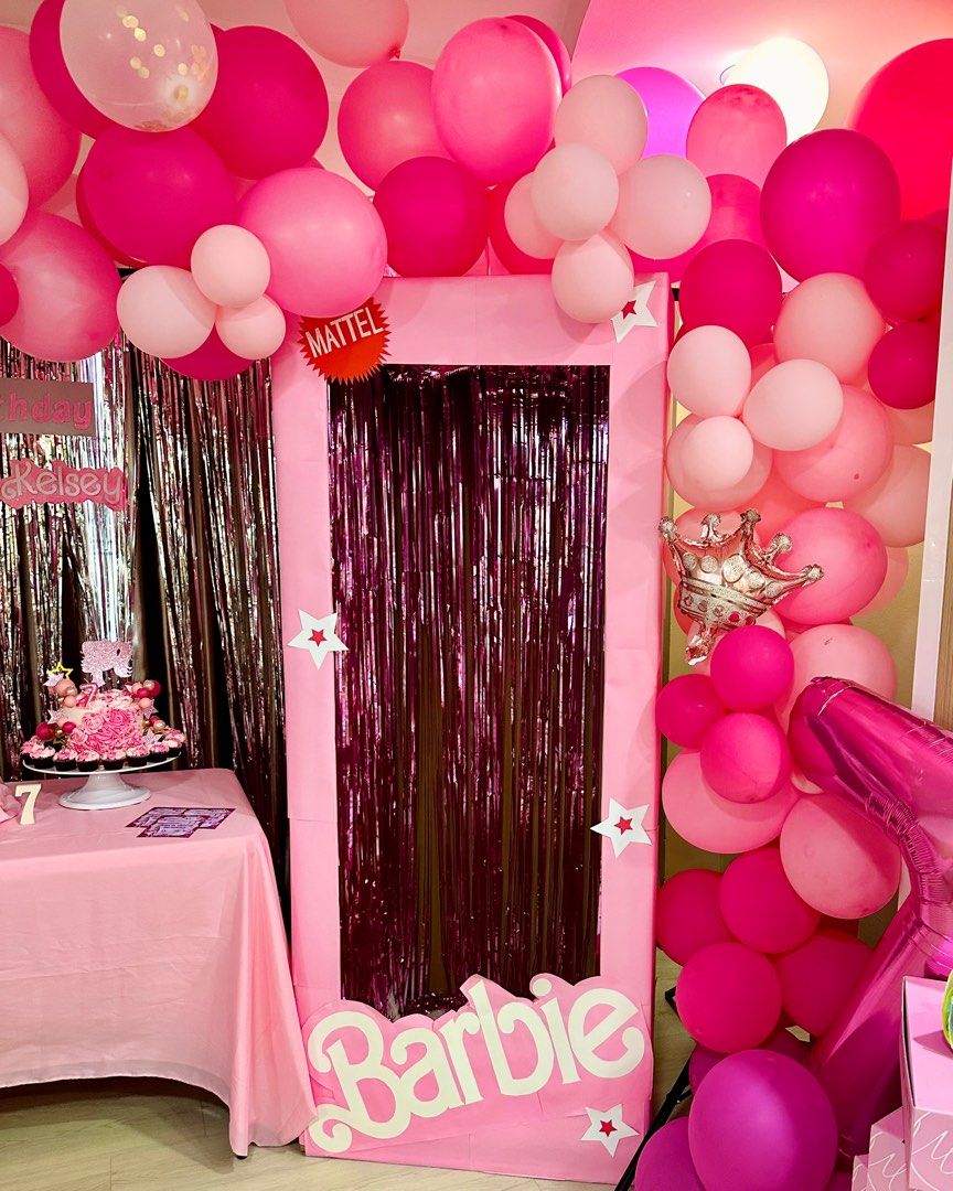 barbie box backdrop