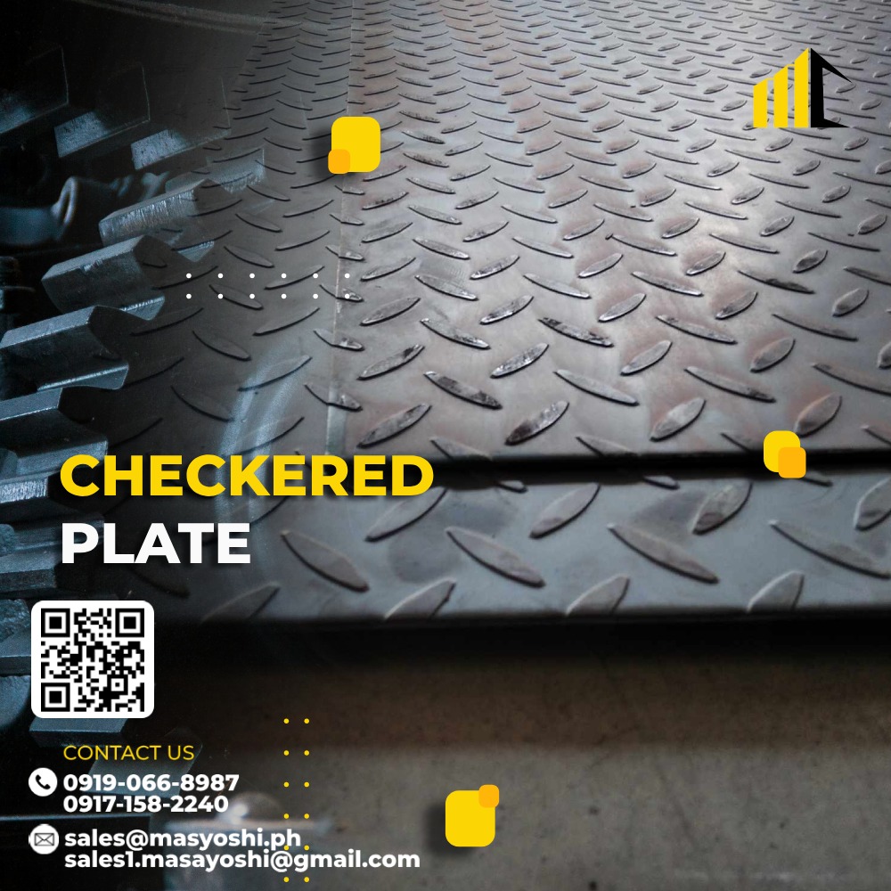 BI Checkered Plate 4x8ft x 6mm,MS Plate, Anchor Bolt, Channel Bar ...