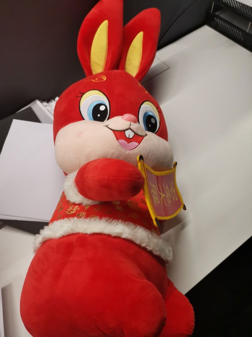 Big bunny rabbit plush toy(80cm high), Hobbies & Toys, Toys & Games on ...