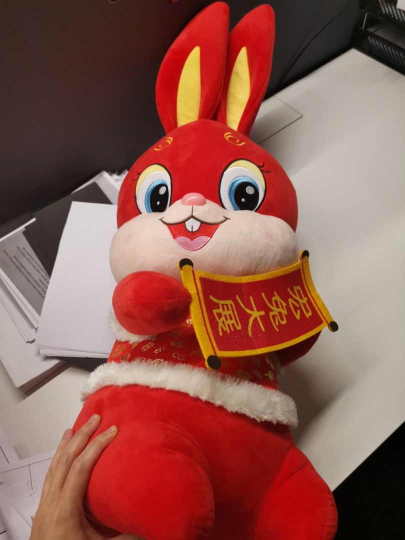 Big bunny rabbit plush toy(80cm high), Hobbies & Toys, Toys & Games on ...