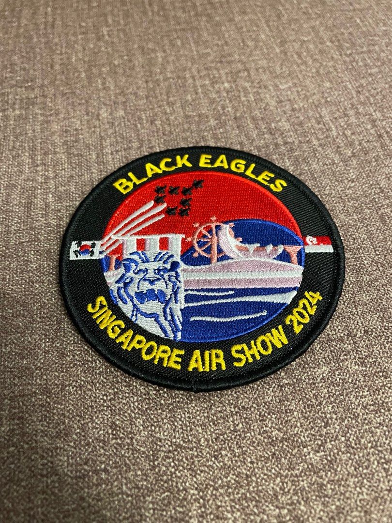 BLACK EAGLES SINGAPORE AIRSHOW 2024 RSAF PATCH, Hobbies & Toys ...
