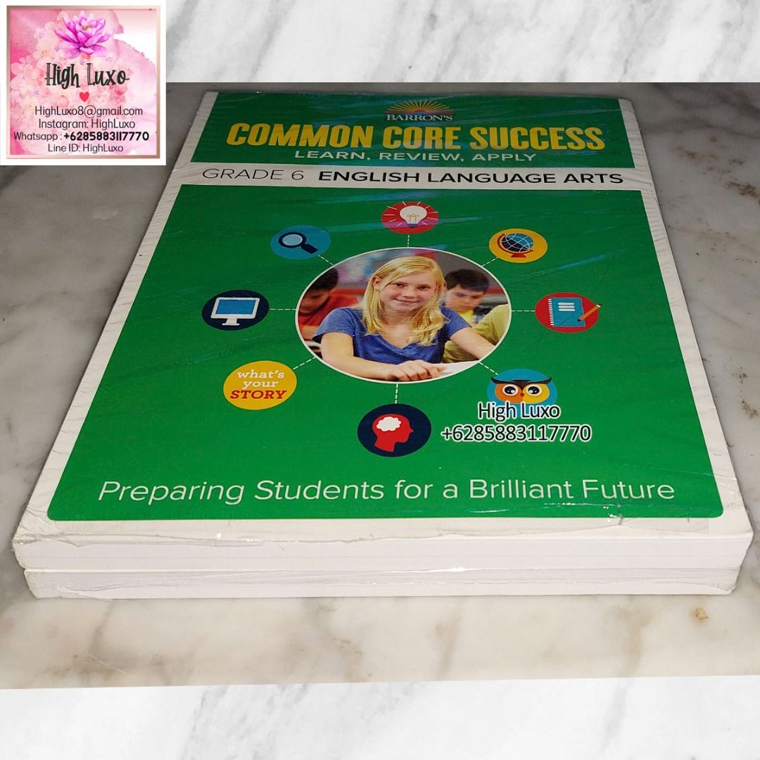Buku Barron's Common Core Success Learn Review Apply Grade 6 English ...
