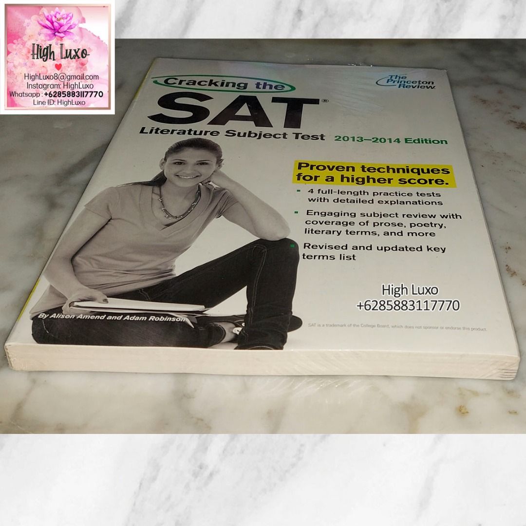 Buku Cracking The SAT Literature Subject Test The Princeton Review 2013 ...