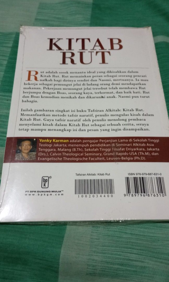 Buku Rohani Kristen Tafsiran Alkitab Kitab Rut, Buku & Alat Tulis, Buku ...