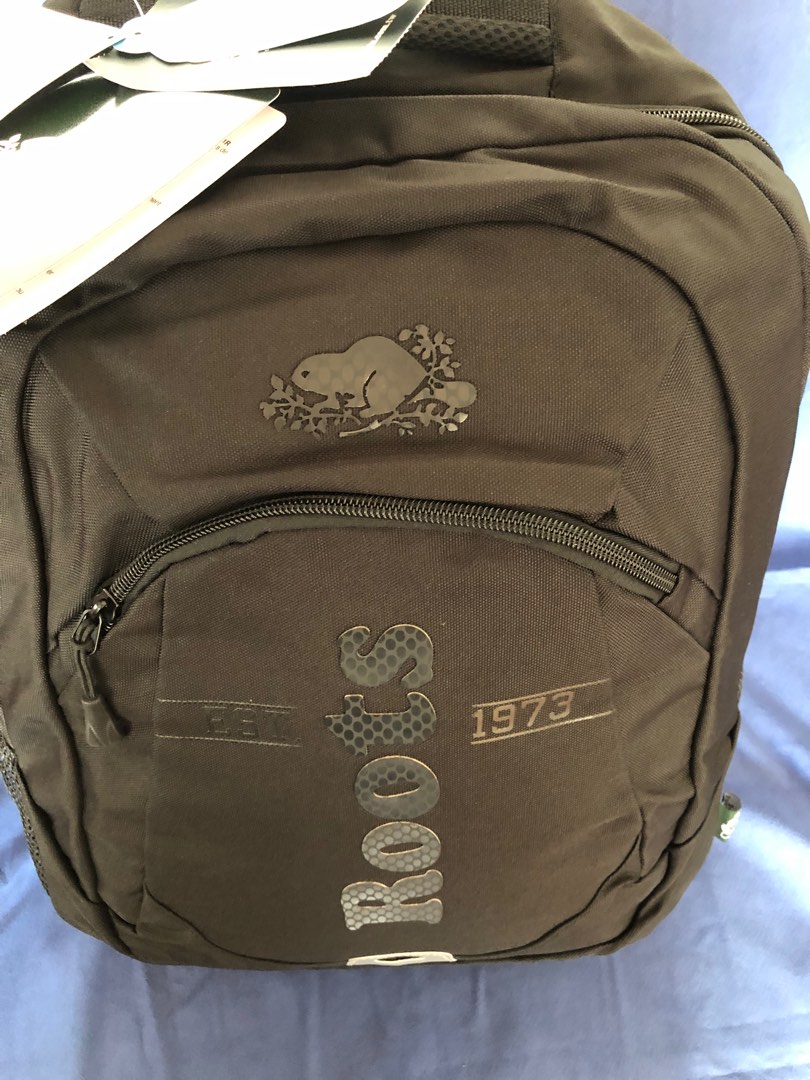 CANADA ROOTS ( AUTHENTIC) BLACK BACKPACK, Men's Fashion, Bags ...