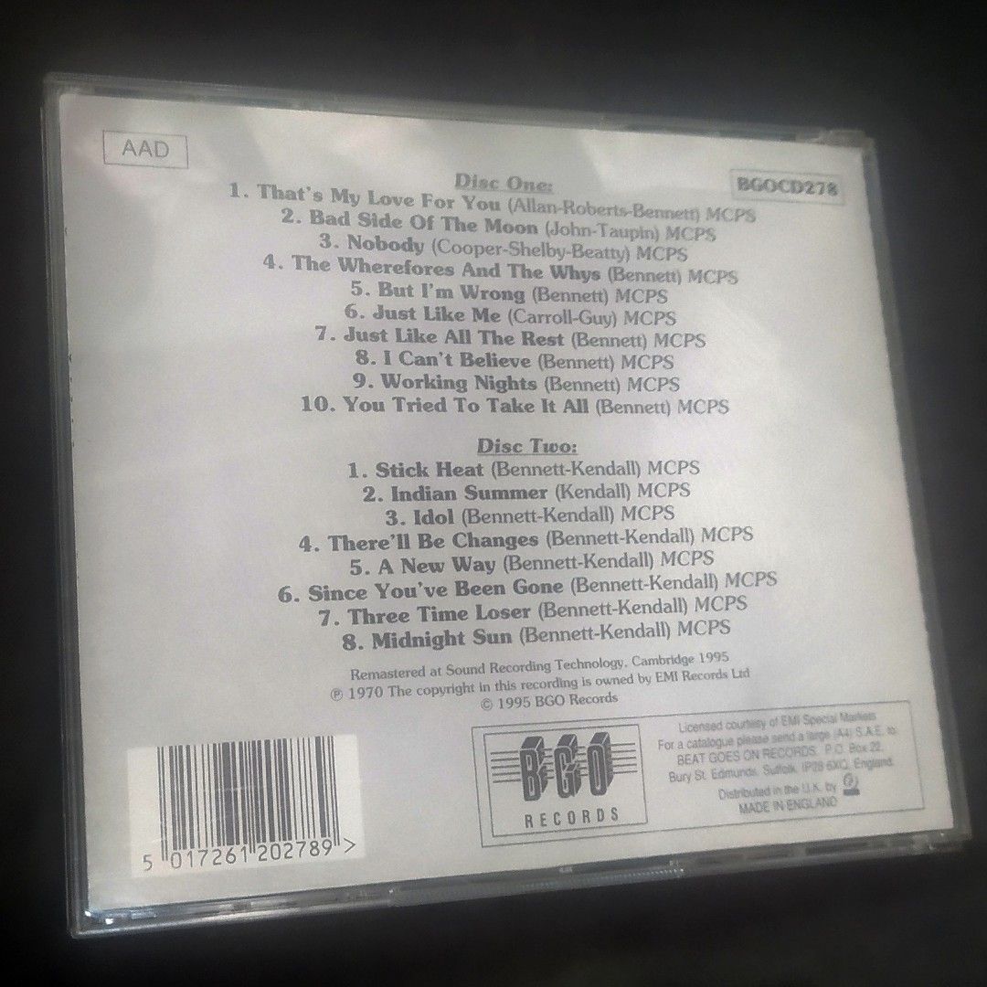 CD Toe Fat - 1 and 2. Double Discs 2 albums. UK Press. Hard rock 70s ...