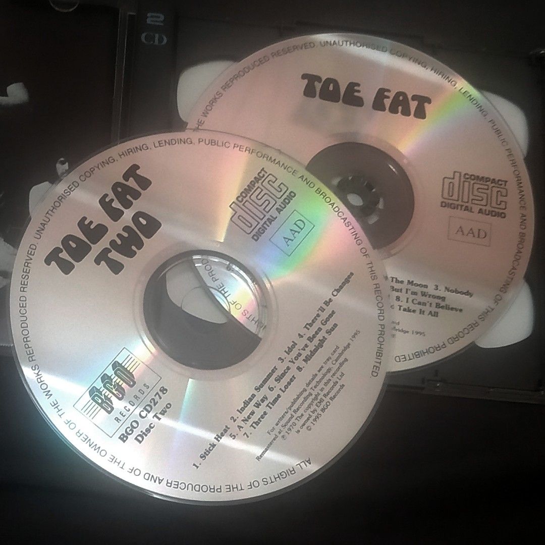 CD Toe Fat - 1 and 2. Double Discs 2 albums. UK Press. Hard rock 70s ...