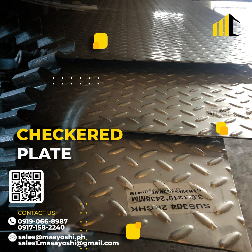 CHECKERED PLATE 1/8 3.0,MS Plate, Anchor Bolt, Channel Bar, Angle Bar ...