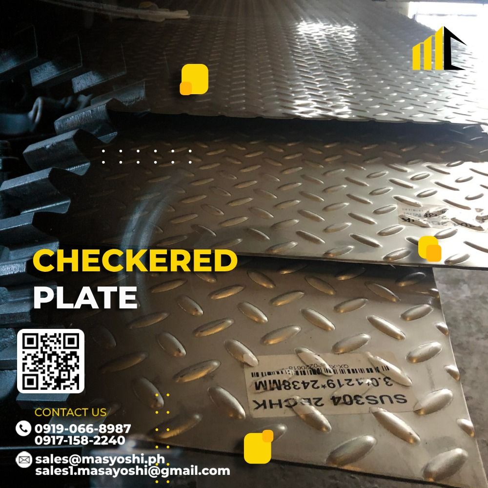 CHECKERED PLATE 1/8 3.0,MS Plate, Anchor Bolt, Channel Bar, Angle Bar ...