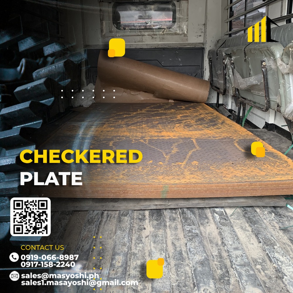 Checkered Plate 4x8 4mm,MS Plate, Anchor Bolt, Channel Bar, Angle Bar ...