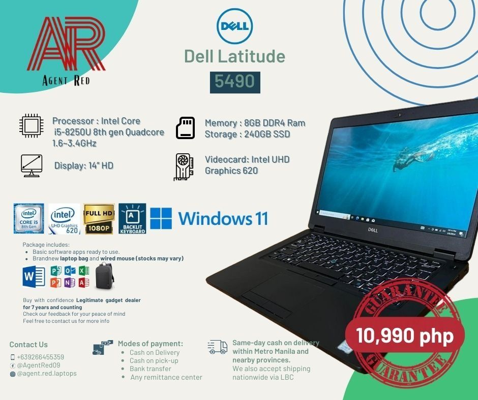 Dell Latitude 5490, Computers & Tech, Laptops & Notebooks on Carousell