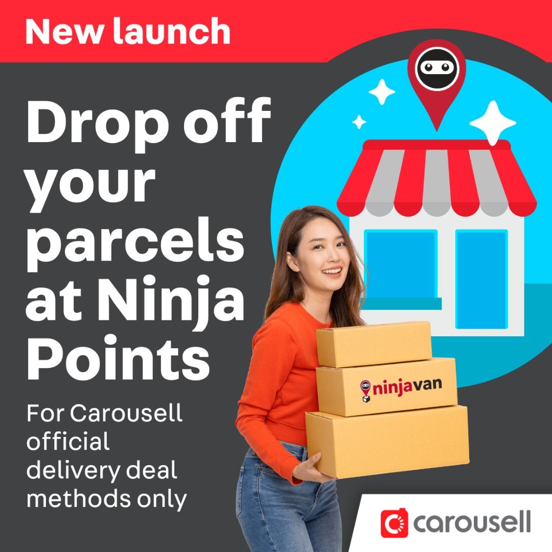 Drop off parcels at Ninja Points with Carousell official delivery ...