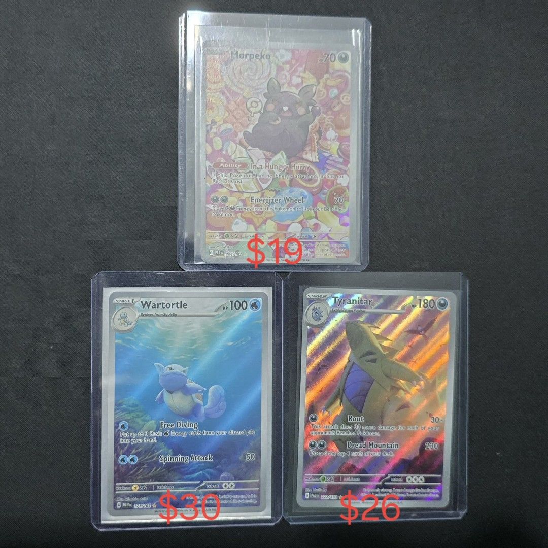 Pokemon EN ARs/IRs Illustratration Rares // Tyranitar, Morpeko ...