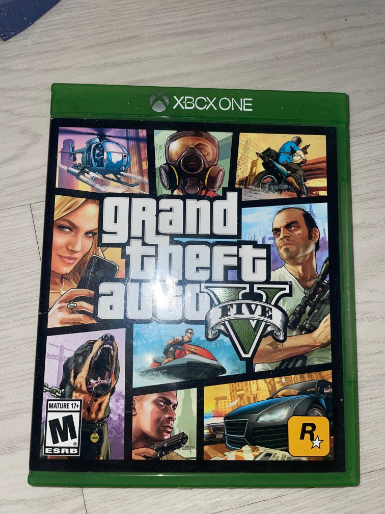 Grand Theft Auto Five (GTA 5) For Xbox 1, Video Gaming, Video Games ...