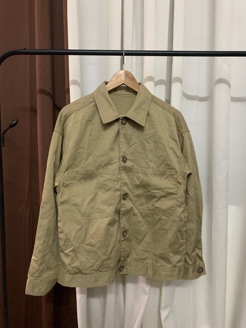 GU chef jacket, Men's Fashion, Coats, Jackets and Outerwear on Carousell