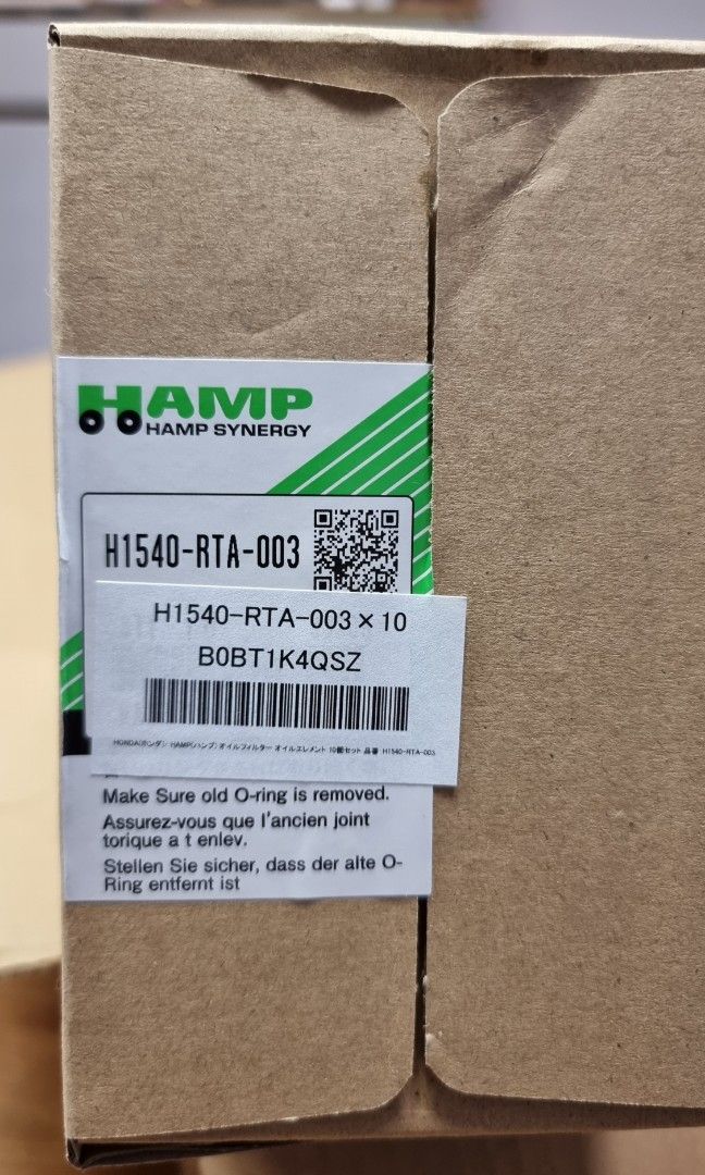 HAMP Honda Engine Oil Filter EK9 EG6 DC2 DC5 S2000 CL7 FD2R TypE R Type S, Car Accessories ...