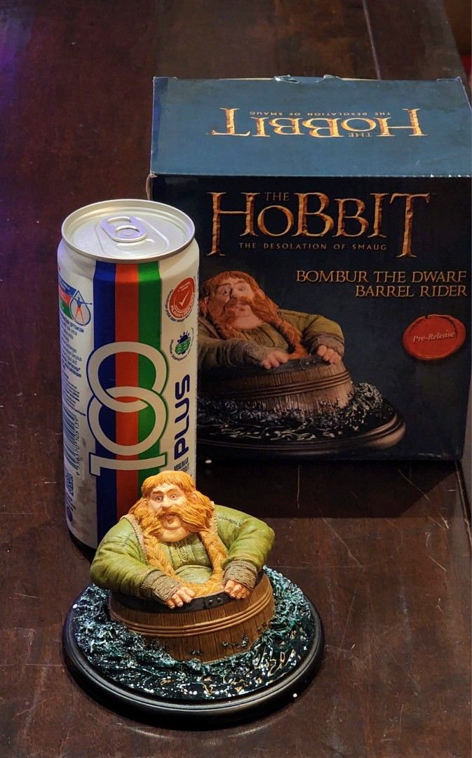 Hobbit Mini Statue Bombur Barrel Rider - Mini Statue, Black, Hobbies ...