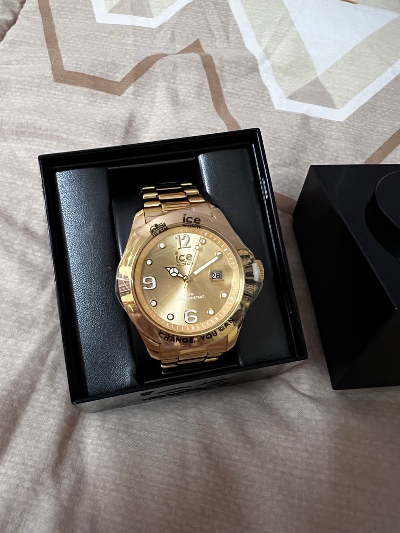 ICE Steel Classic - Gold - Medium - 3H, Men's Fashion, Watches ...