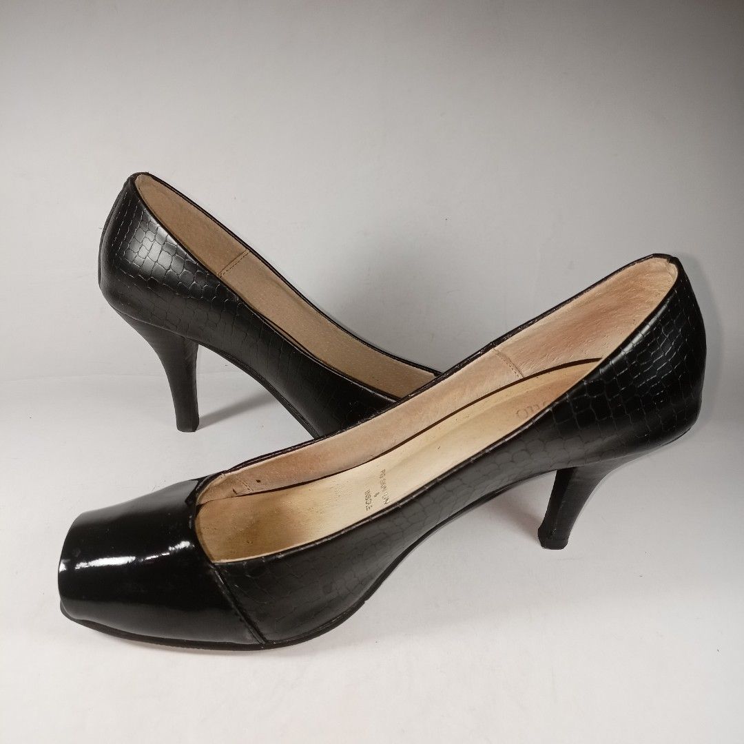 Itti & Otto original Leather heels 37,5 size women shoes, Fesyen Wanita ...