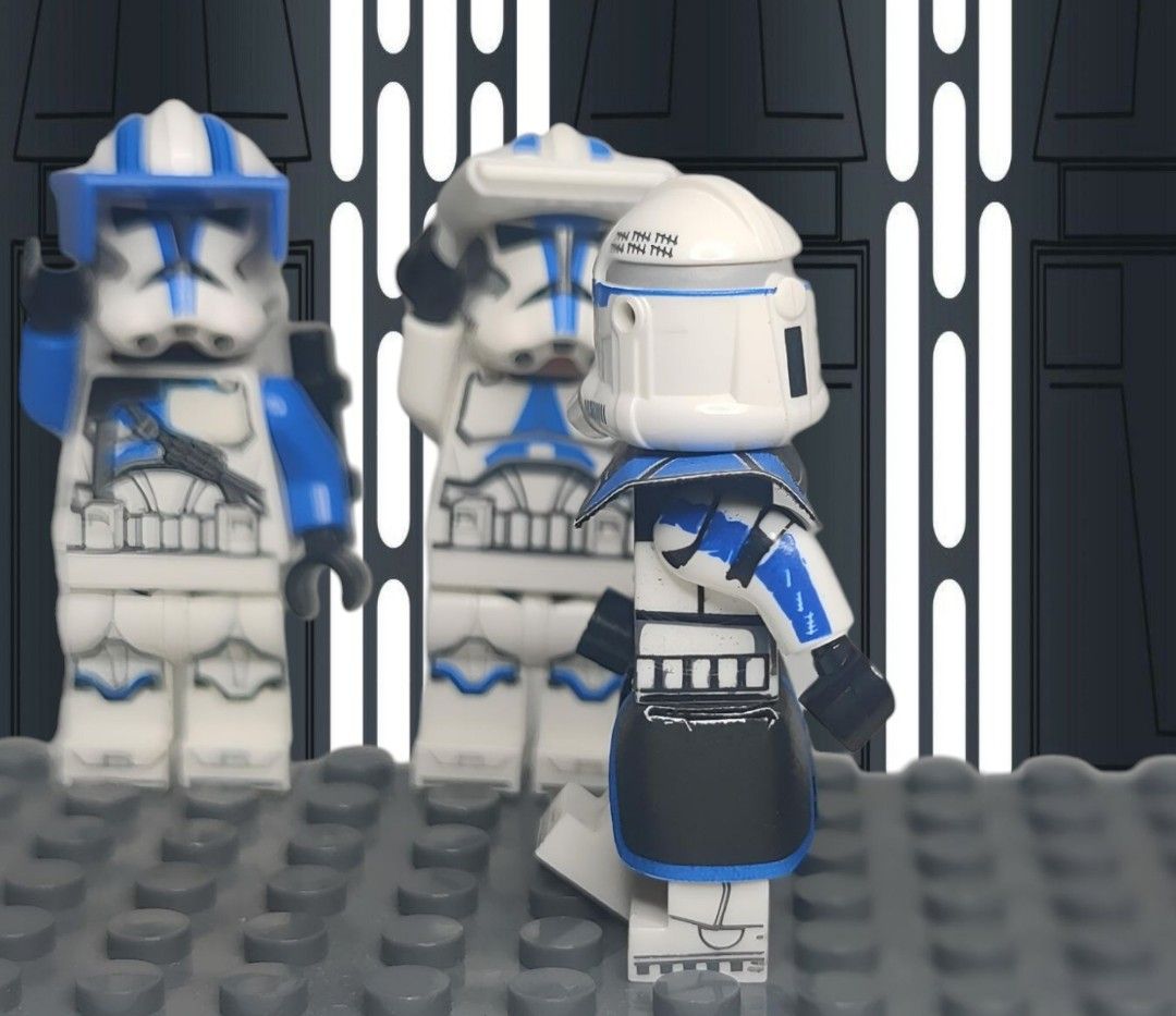 Lego Star Wars Custom Clone Trooper - RP2 Battle Damaged Captain Rex ...