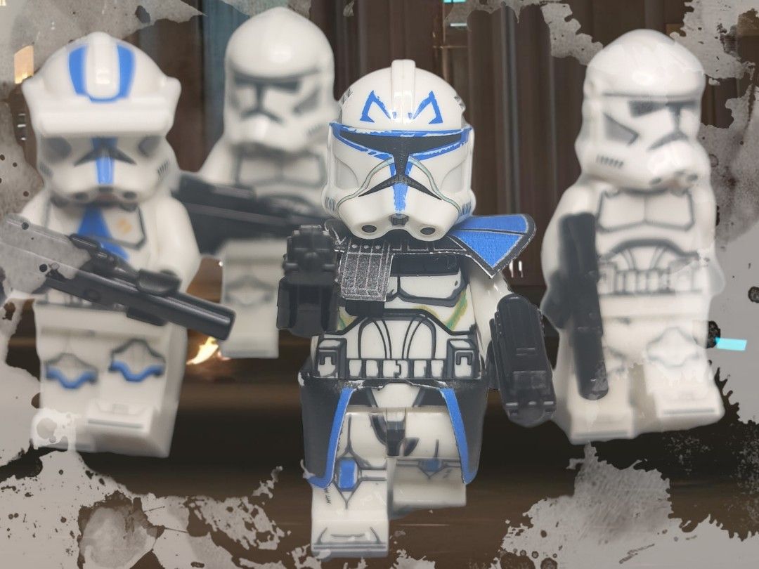 Lego Star Wars Custom Clone Trooper - RP2 Battle Damaged Captain Rex ...