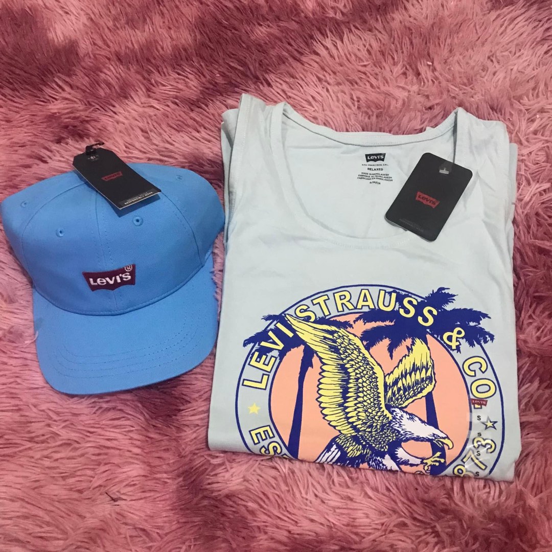 Levis Sando and Cap Set, Men's Fashion, Tops & Sets, Sleep and ...