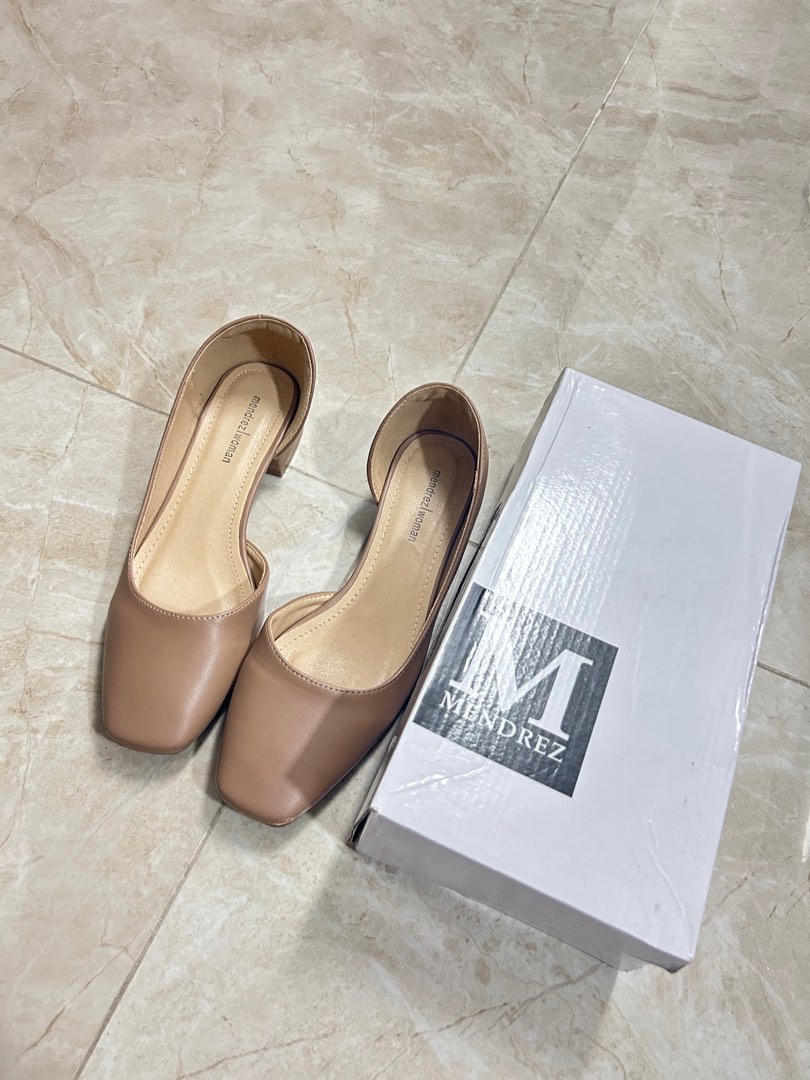 Mendrez nude corporate heels, Women's Fashion, Footwear, Heels on Carousell