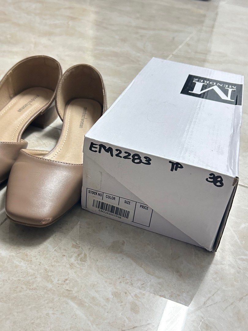 Mendrez nude corporate heels, Women's Fashion, Footwear, Heels on Carousell