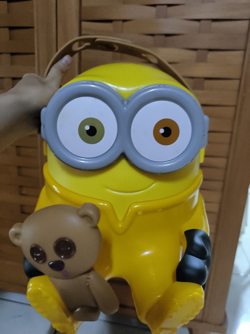 Minion Pop Corn Bucket, Hobbies & Toys, Toys & Games on Carousell