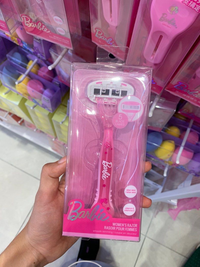Miniso Barbie Pink Razor Shaver, Beauty & Personal Care, Sanitary ...