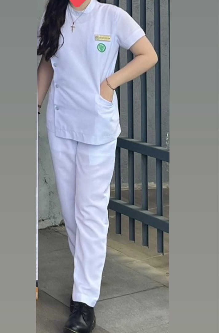 OLFU MEDTECH UNIFORM, Women's Fashion, Tops, Blouses on Carousell