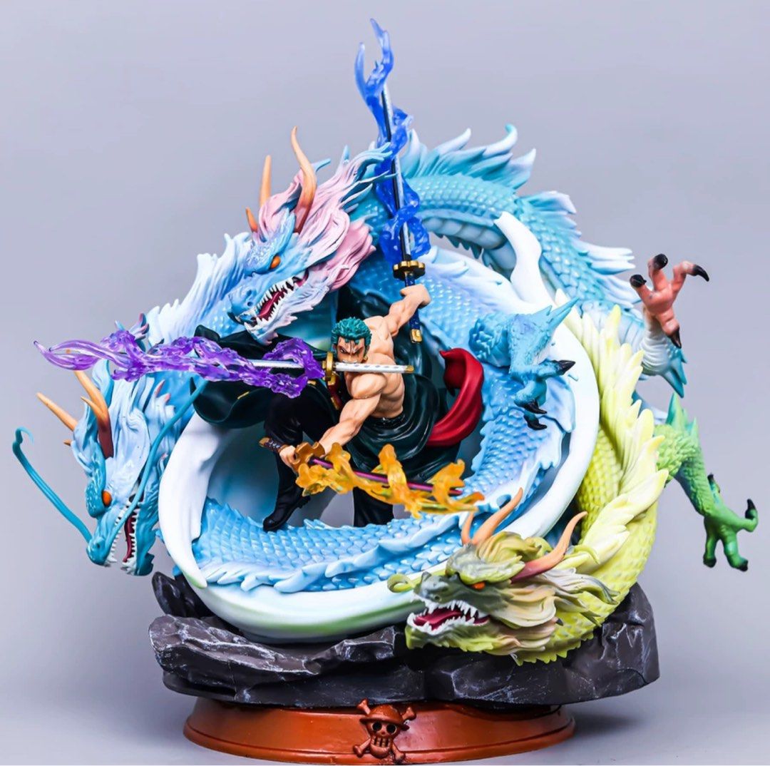 One Piece Zoro GK Figurine Wano Country Three Dragons Sauron Three ...