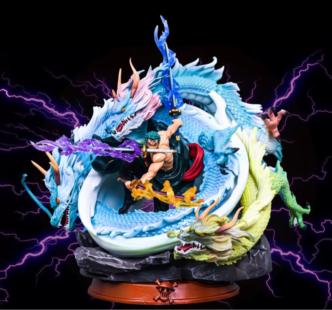 One Piece Zoro GK Figurine Wano Country Three Dragons Sauron Three ...