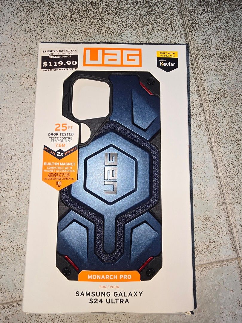 Original UAG Monarch Pro Magnetic Kevlar for S24 Ultra, Mobile Phones ...