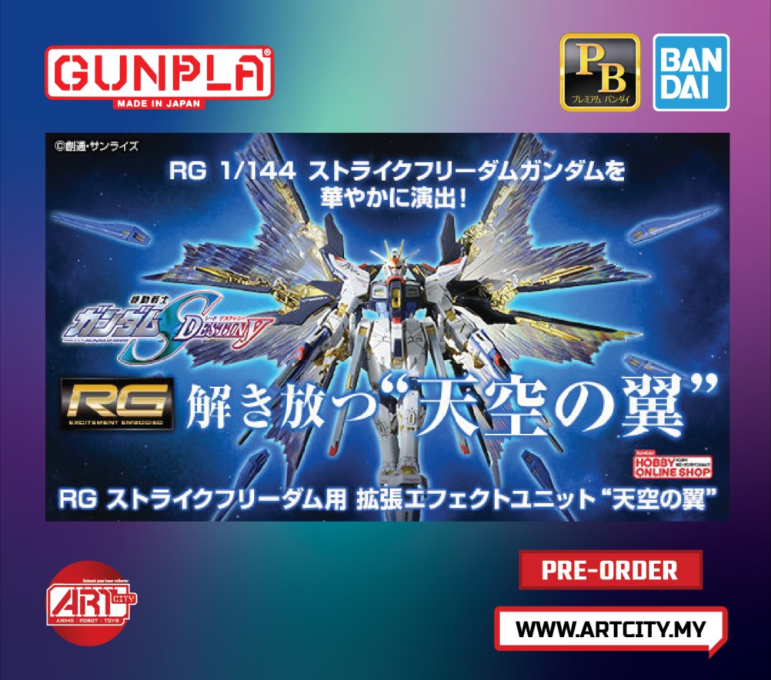 P-Bandai - Effect Units - Wings of Sky Option Parts Set for RG Strike ...