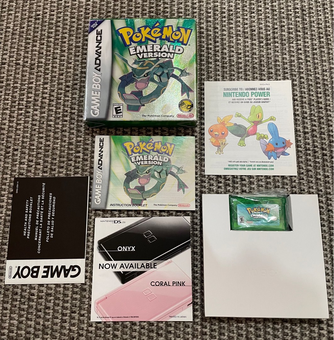Pokemon Emerald Version Nintendo Gameboy advance, Video Gaming, Video ...