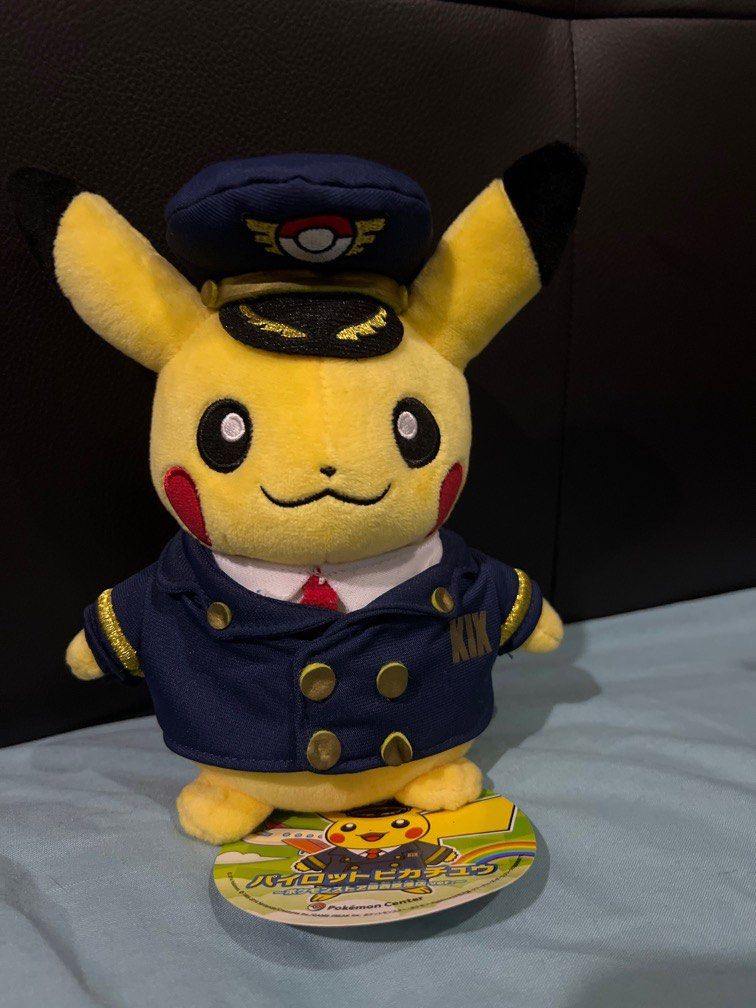 POKEMON STORE NARITA AIRPORT PILOT PIKACHU PLUSH TOY (limited edition ...