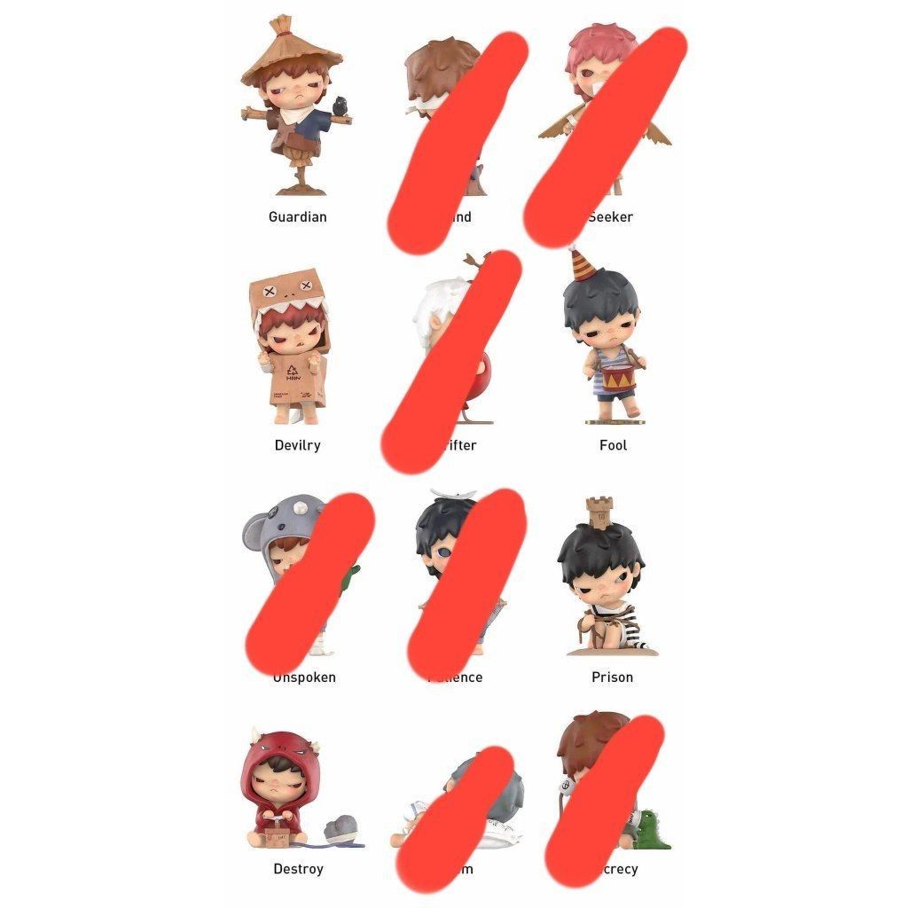 Secrecy Blind Fool Guardian Prison PopMart Hirono Mime pop mart ...