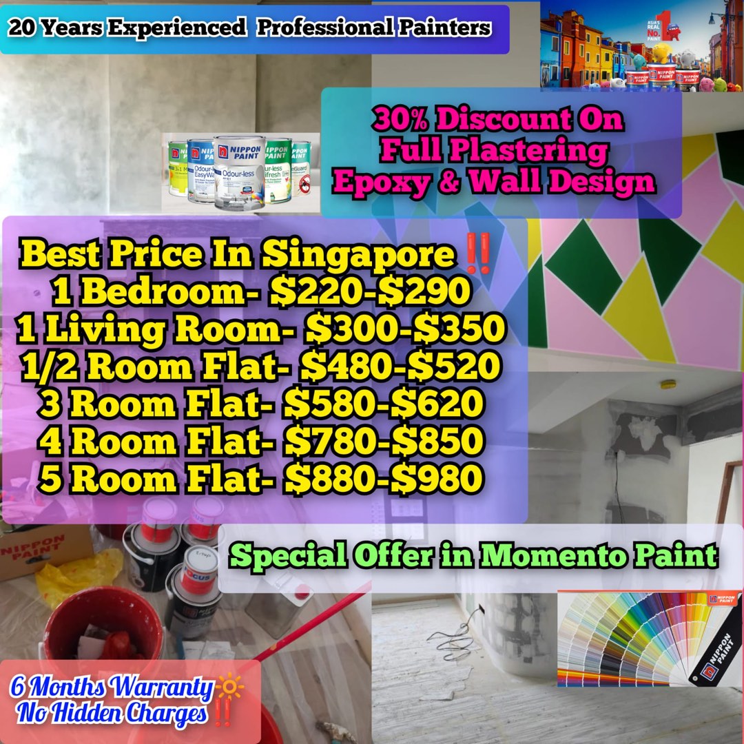 House painting/Condo/HDB /BTO/em-flat / all type house painting/house ...