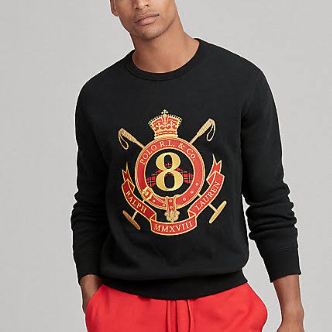 Ralph Lauren Lucky 8 Medieval Crewneck, Men's Fashion, Activewear on ...