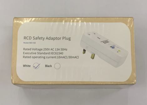 RCD Safety Plug / Earth Leakage Circuit Breaker ( ELCB ) Adaptor 30Ma ...
