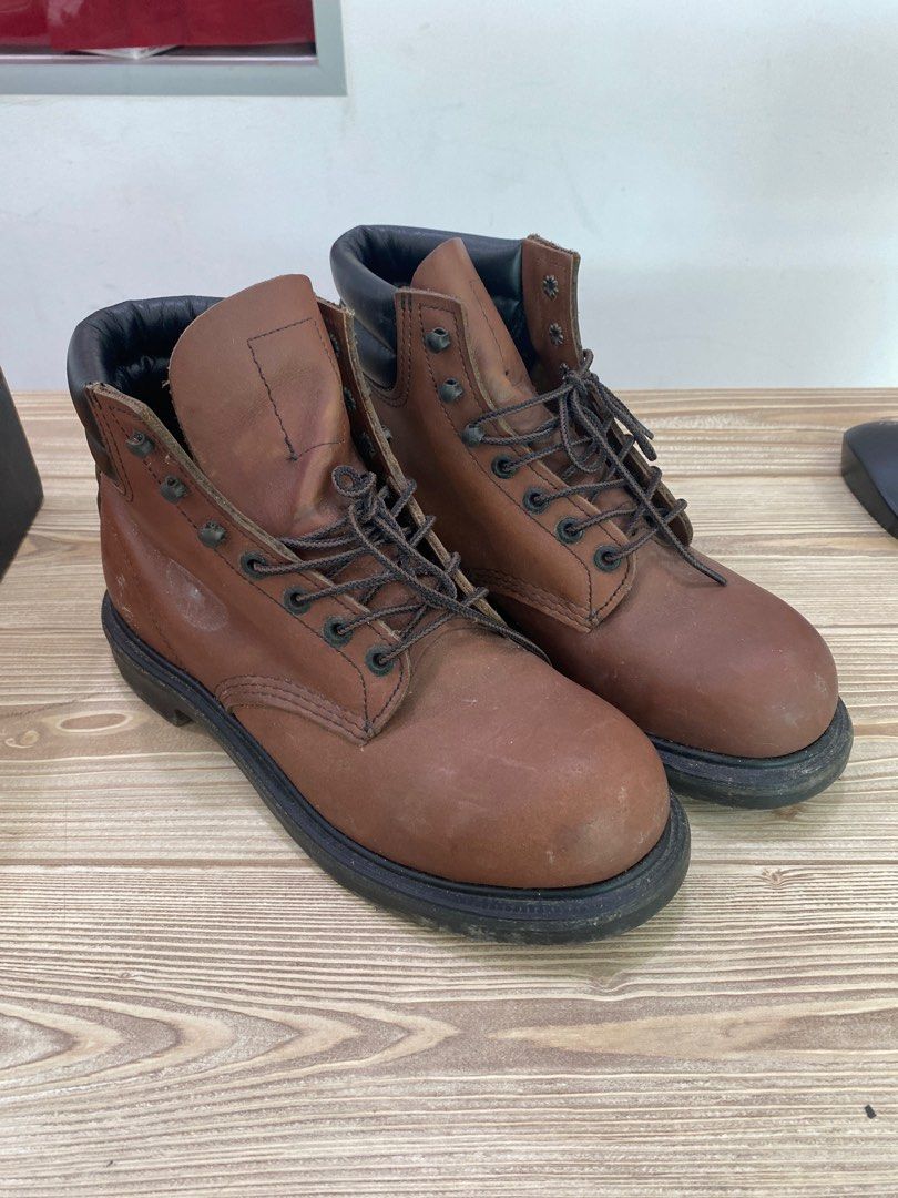 Red Wing Steel Toe Safety Boot, Men's Fashion, Footwear, Boots on Carousell