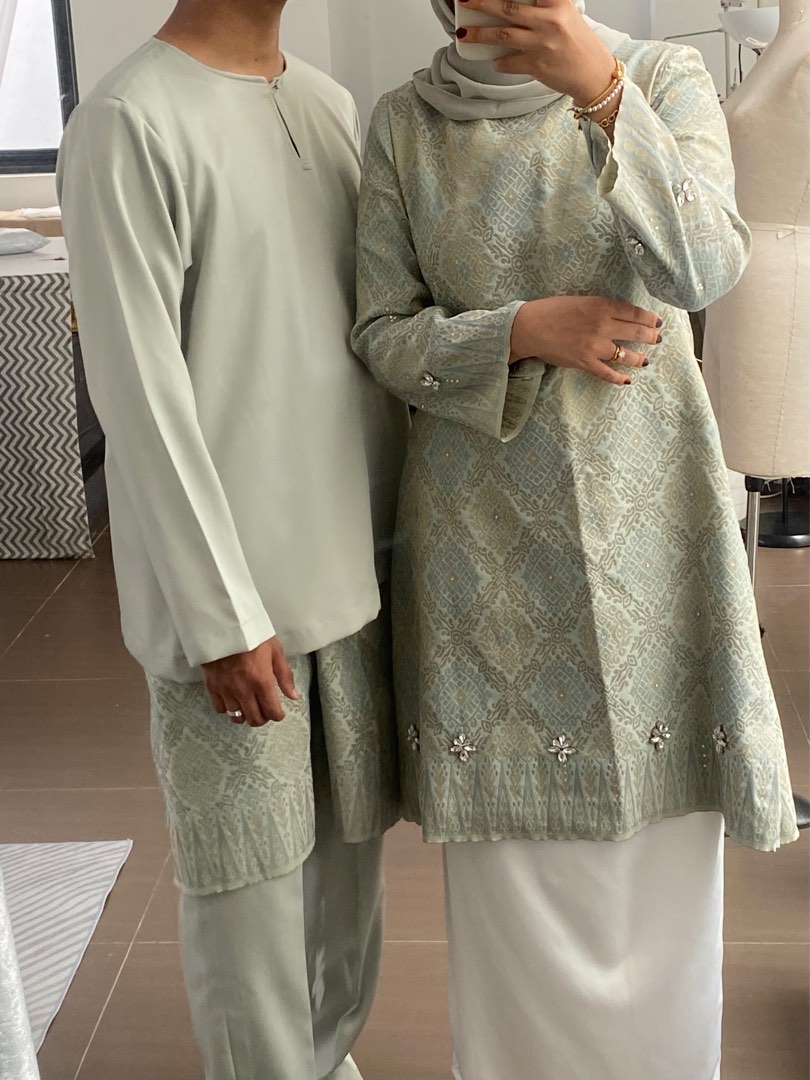 [RENT] Tunang or Bersanding Kurung Set with Teluk Belanga, Women's Fashion, Muslimah Fashion ...