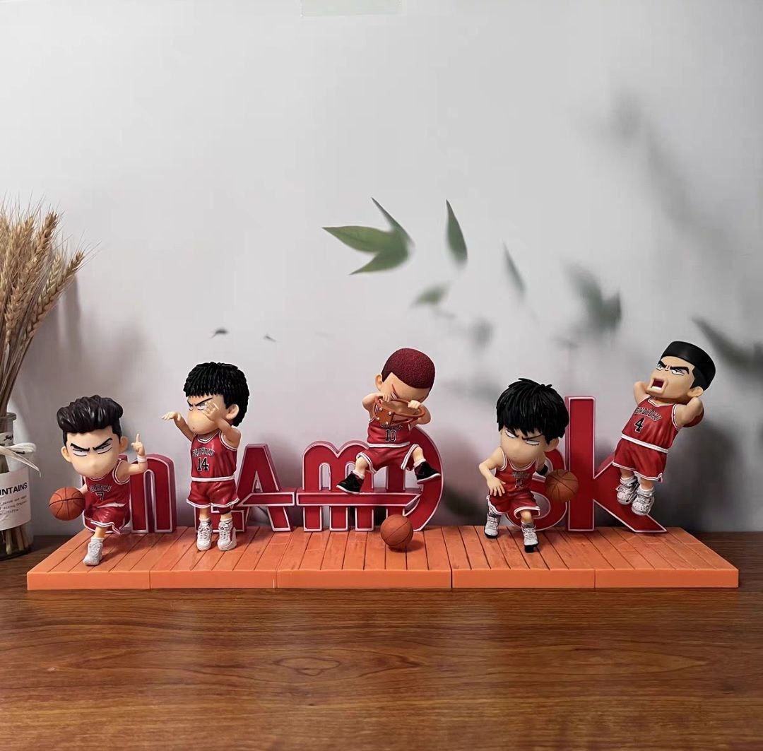 Slam Dunk Basketball Q Version Action Figure Statue GK Figurine Miyagi ...