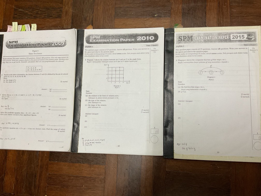 SPM ADD MATHS PAST YEARS QUESTIONS, Hobbies & Toys, Books & Magazines ...