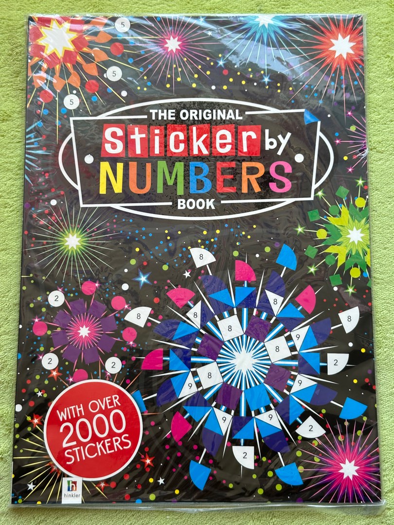 Sticker by NUMBERS 數字 貼紙, 興趣及遊戲, 書本 & 文具, 兒童書籍 - Carousell