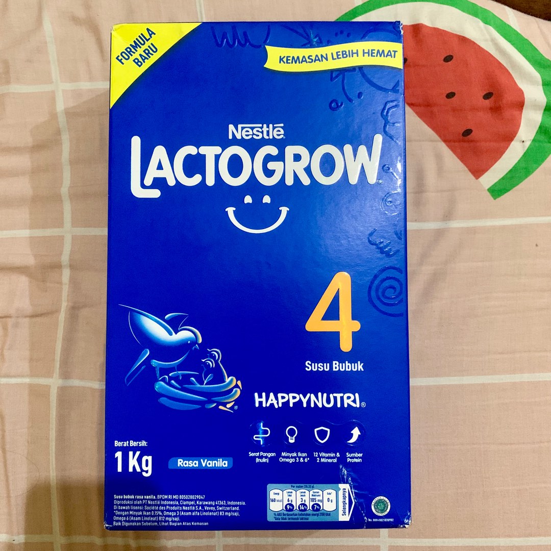 Susu Bubuk LACTOGROW 4 Vanila 1kg, Bayi & Anak, Perawatan & Makanan ...